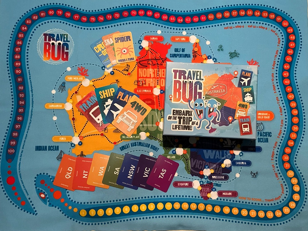 Review: Bitten by the TRAVEL BUG (Tabletop Game) – Evil Genius Mum